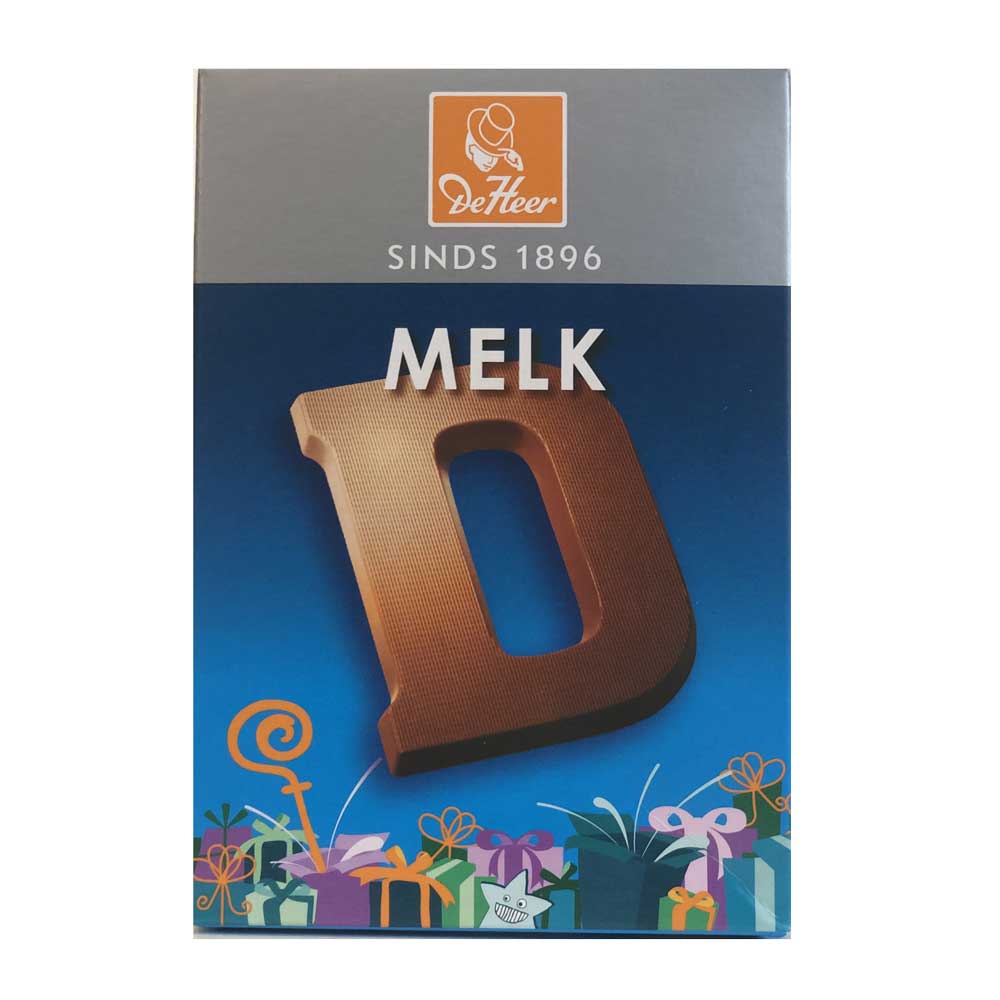 De Heer Milk Chocolate Letters 65 g | Dutchy's European Market