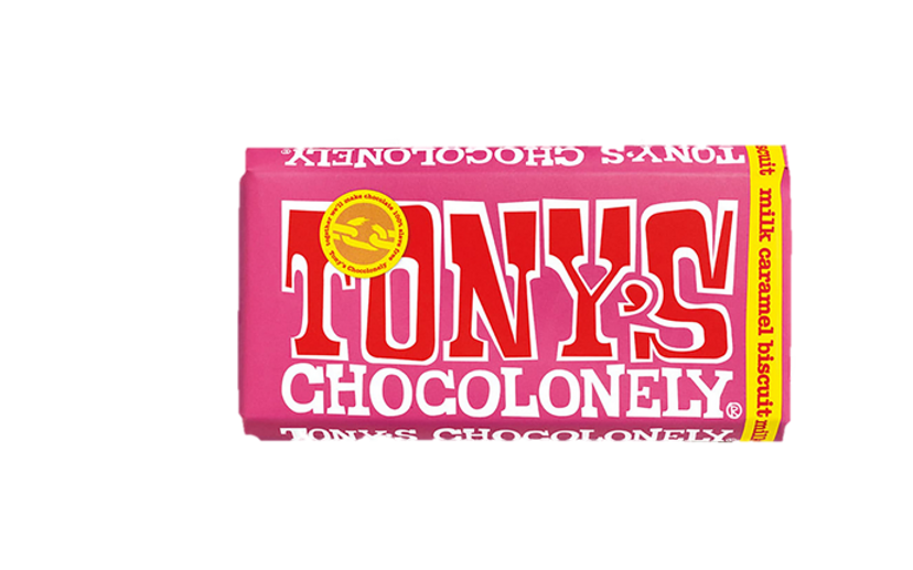 Tony's Chocolonely Bars Milk Caramel Biscuit 180 g | Dutchy's European ...