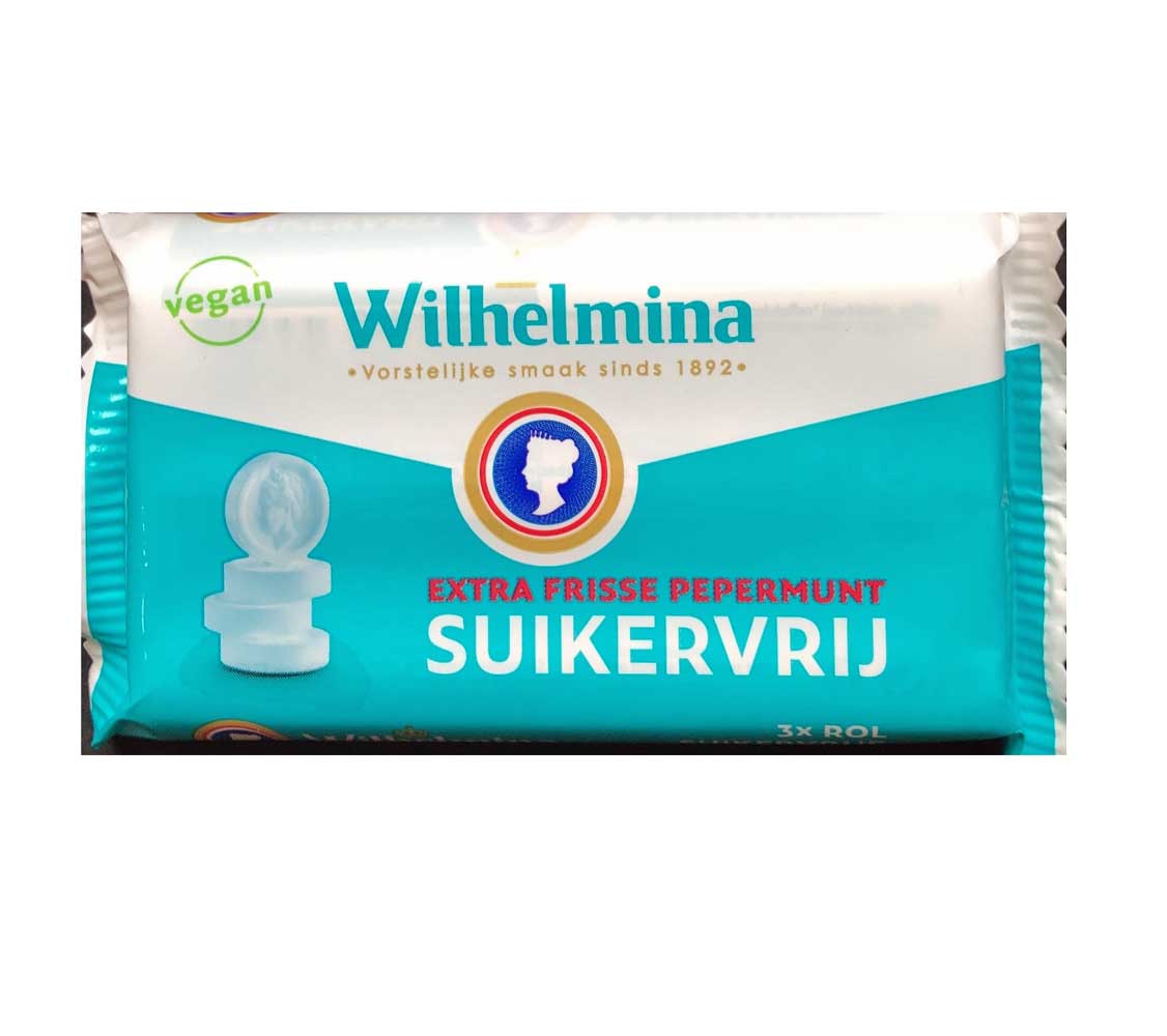 Fortuijn Wilhelmina Peppermints Roll 3 pack 111g SF | Dutchy's European ...
