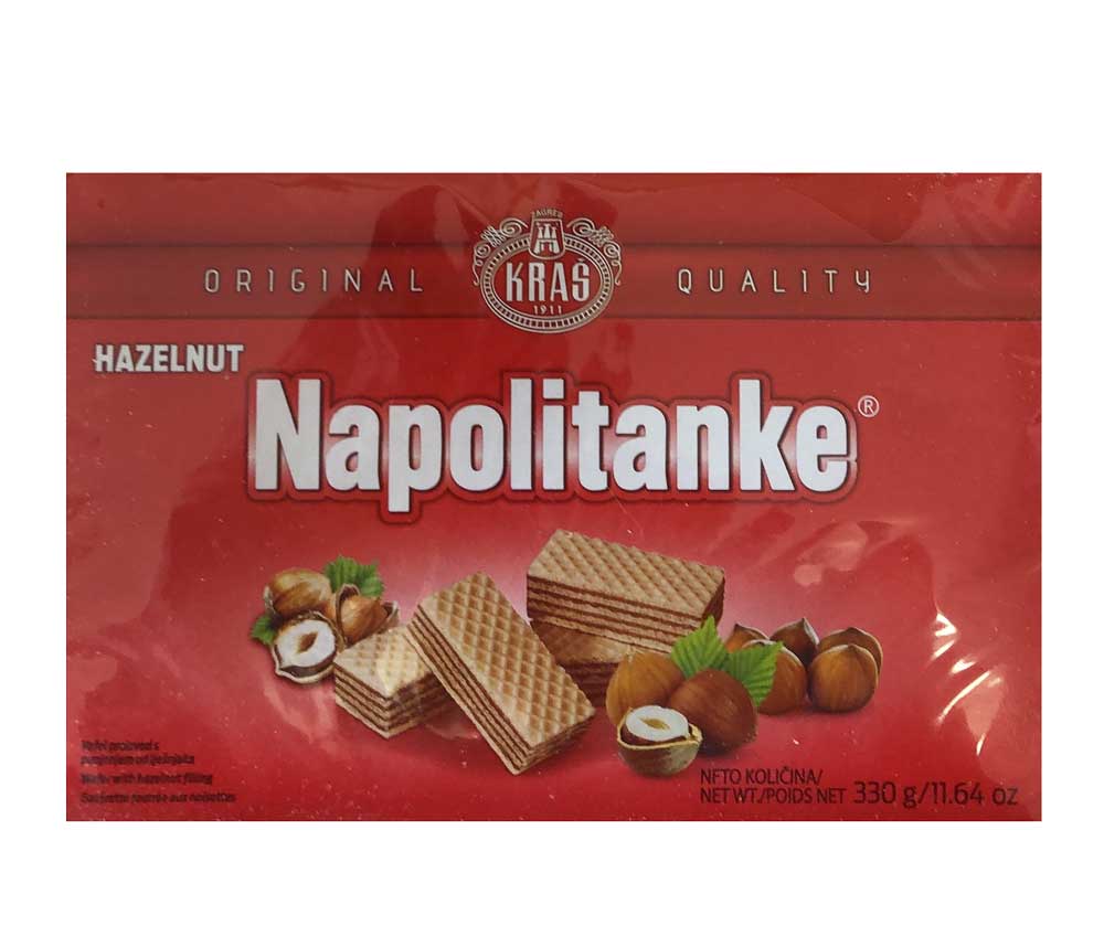 Kras Hazelnut Napolitanke Wafers 330g | Dutchy's European Market