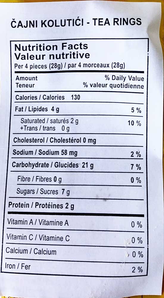 Kras Tea Rings (Cajni Kolutici) 500g | Dutchy's European Market